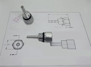 innovative generator solutions genexhaust for westinghouse 7500 & 9500 generators - non anodized magnetic oil dipstick