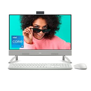 dell inspiron 5410 all in one - 23.8-inch fhd (1920 x 1080) touchscreen display, intel core i5-1235u, 8gb ddr4 ram, 512gb ssd, intel uhd graphics, intel wi-fi 6e, windows 11 home - white