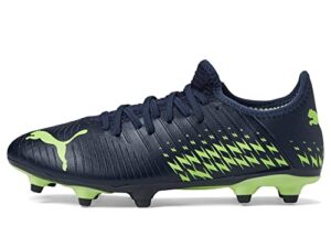 puma women's future z 4.4 firm ground/artificial ground soccer cleat, parisian night-fizzy light-pistachio, 6.5