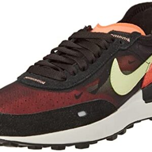 Nike Waffle One Women's Athletics Track Shoe, Black/Lime Ice/Magic Ember, 6 M US