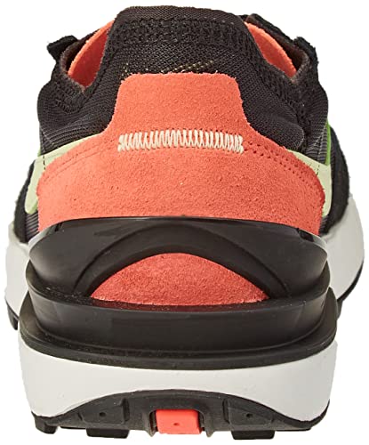 Nike Waffle One Women's Athletics Track Shoe, Black/Lime Ice/Magic Ember, 6 M US