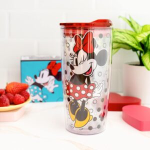 Disney Minnie Mouse Travel Tumbler with Slide Close Lid | Holds 20 Ounces