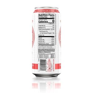 Hiball Energy Seltzer Water, Caffeinated Sparkling Water Made with Vitamin B12 and Vitamin B6, Sugar Free (4 pack of 12 Fl Oz), Grapefruit