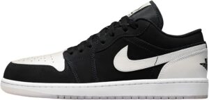 nike men's air jordan 1 low shoes, black/multi-color/white/black, 9