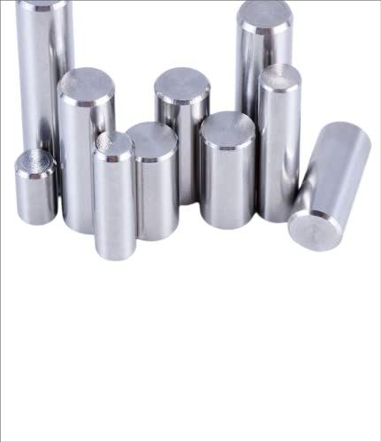 100 Pieces 304 Stainless Steel Cylindrical locating Dowel pin,Diameter 1.5mm; Total Length 6mm.