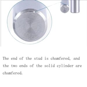 100 Pieces 304 Stainless Steel Cylindrical locating Dowel pin,Diameter 1.5mm; Total Length 6mm.