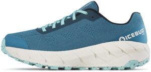 icebug womens arcus rb9x road running shoe with traction sole, aqua/aruba, l07.5