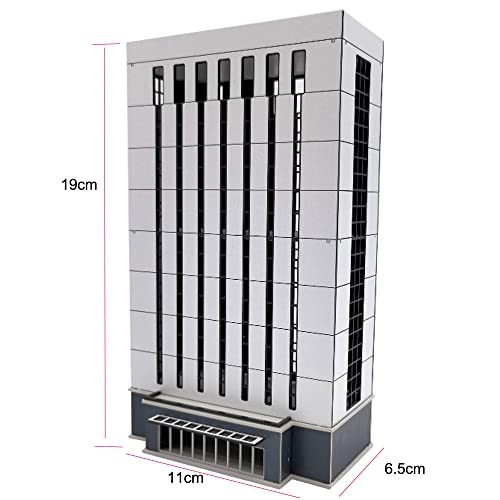 N Scale Buildings 1:150 Train Railway Modern Tall Business Corporate Buildings Office House Assembled Architectural for Model Train Layout