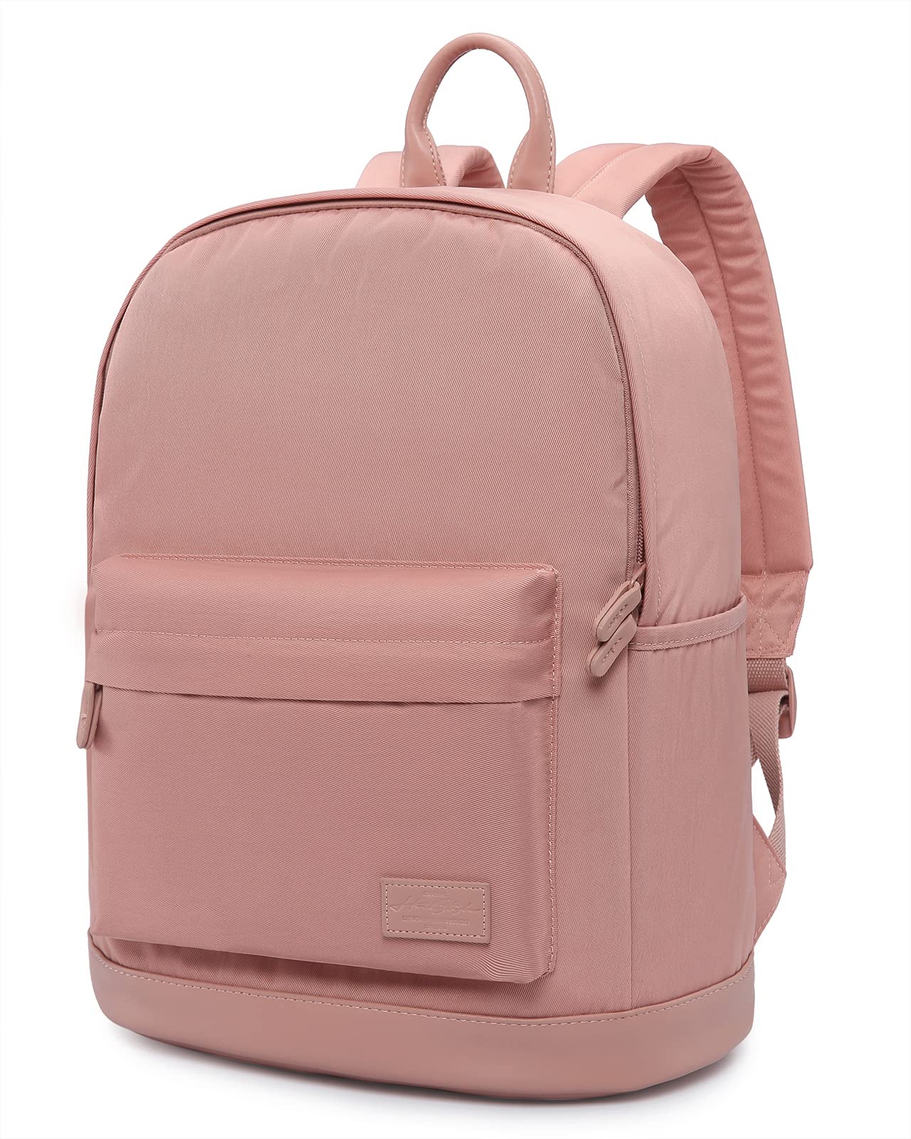 HotStyle Casual Daypack Backpack for Tween & Teen Girls, Multipurpose Middle School Bag Bookbag, Dome Top, Plain, Rose Gold