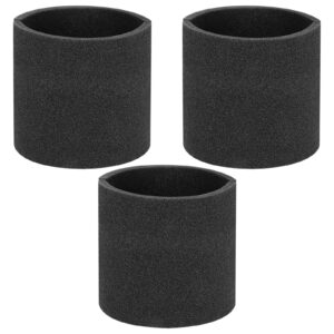 3 pack 90585 foam sleeve vf2001 foam replacements filters compatible with most shop-vac wet/dry vacuum cleaners 5 gallon and above, vacmaster & genie shop vacuum cleaner, replace parts # 9058500