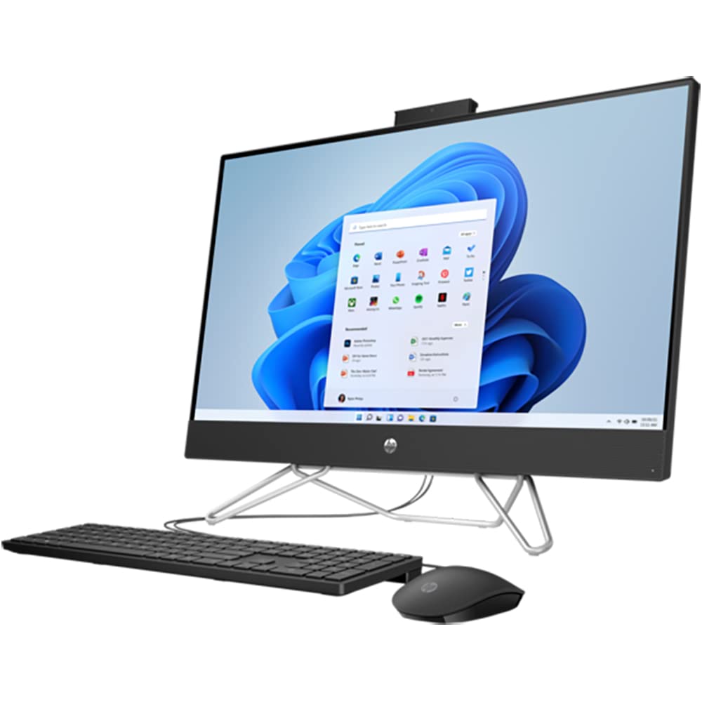 HP [Windows 11 Pro] 27 Business All-in-One Computer, 27" FHD 300 nits, Hexa-Core AMD Ryzen 5 5500U (Beat i5-1135G7), 16GB DDR4 RAM, 512GB PCIe SSD + 1TB HDD, AC WiFi, Bluetooth 5.0, IR Privacy Webcam