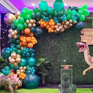 Dinosaur Balloon Garland Arch Kit Birthday Party Supplies Roar Foil For Boys Girls Decorations Green Kids Foil Jungle