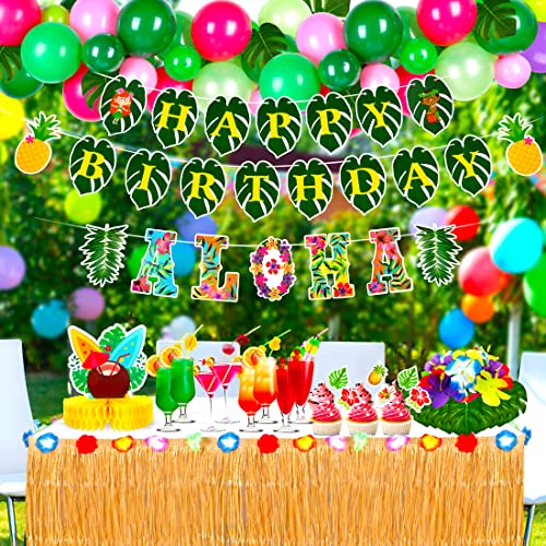 GIFTINBOX Party Decoration Pack Hawaiian Beach Theme Party Favors, Birthday Party Favors