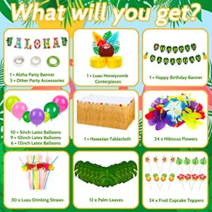 GIFTINBOX Party Decoration Pack Hawaiian Beach Theme Party Favors, Birthday Party Favors