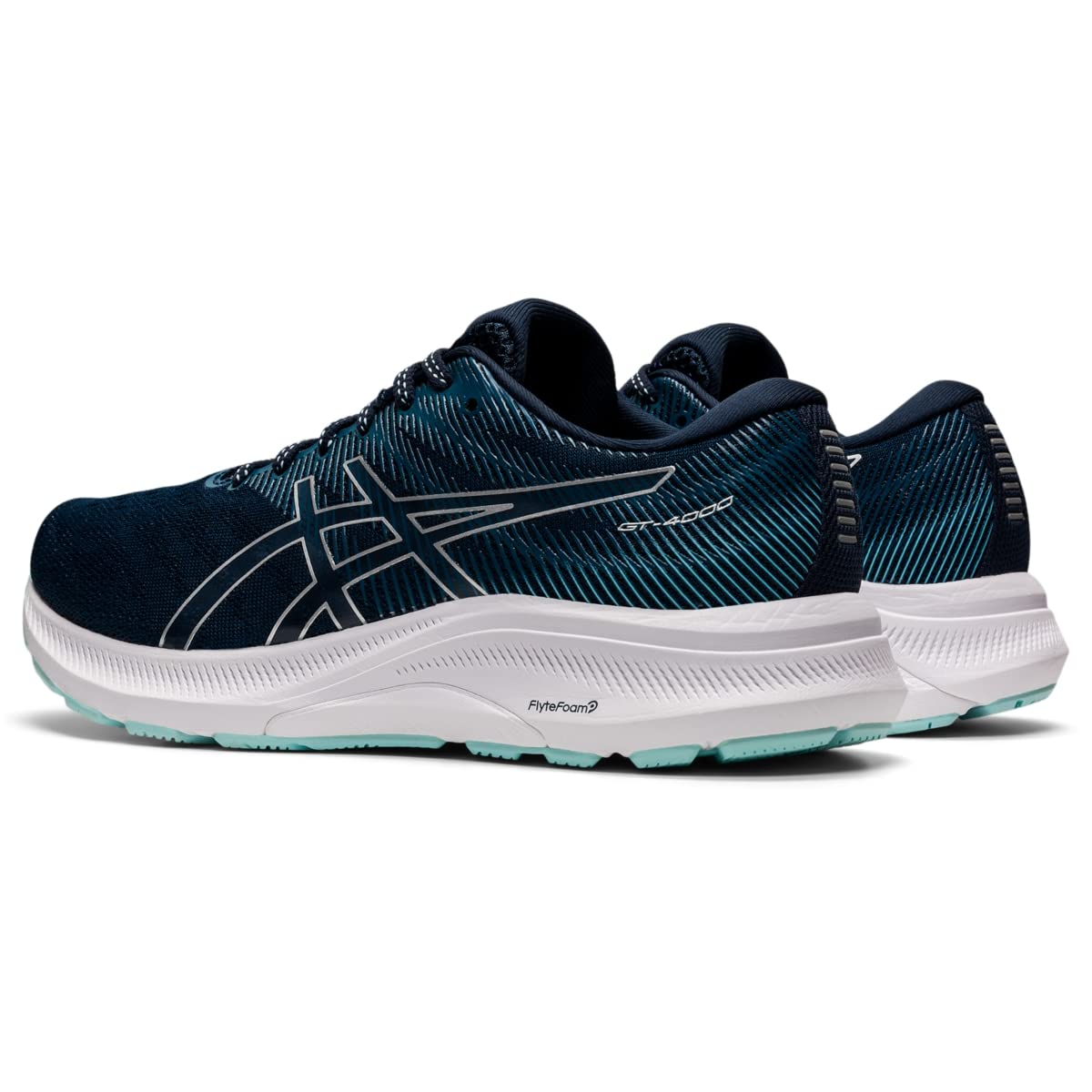 ASICS Women's GT-4000 3 Running Shoes, 8, French Blue/Pure Silver