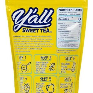 Y'all Sweet Tea - Pack of 10 Perfect Batch Tea Bags - One Gallon Size (Caffeinated)