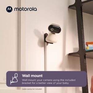 Motorola Baby Monitor Camera PIP1000 - WiFi Video Camera with HD 1080p - Connects to Smart Phone App with Private Connection, Two-Way Audio, Digital Zoom, Room Temp, Lullabies, Night Vision