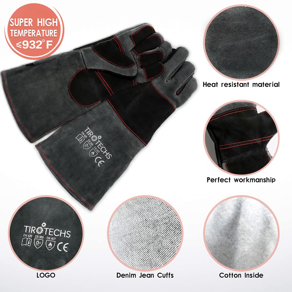 TIROTECHS Bite Proof Animal Handling Gloves, Bite Proof Gloves, Dog Bite Gloves, Dog Bite Proof Gloves, Anti Dog Bite Gloves, Cat Gloves Bite Proof, Cat Grooming Gloves