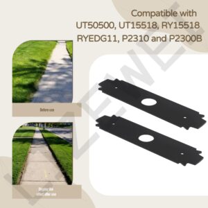 LIZEWEI 2-Pack AC04215 8" Reversible Heavy Duty Hardened Steel Edger Blade Expand-It - Compatible with Ryobi UT50500, UT15518, RY15518, RYEDG11, P2310 and P2300B Heavy Duty Edger (818-928)