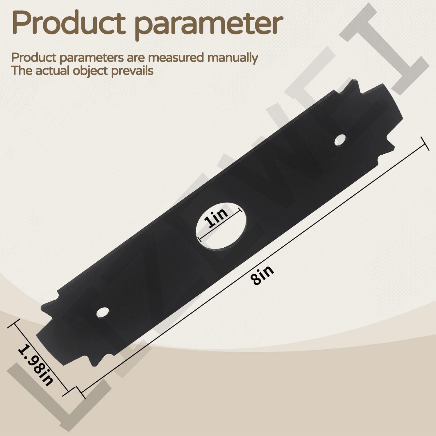 LIZEWEI 2-Pack AC04215 8" Reversible Heavy Duty Hardened Steel Edger Blade Expand-It - Compatible with Ryobi UT50500, UT15518, RY15518, RYEDG11, P2310 and P2300B Heavy Duty Edger (818-928)