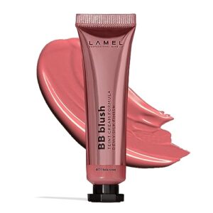 bb blush makeup lamel - liquid cream blush for cheeks & lids makeup, creamy texture, hydrating, long-lasting, blendable for all skin types - cruelty-free -401, tea rose -10ml/0,33fl.oz