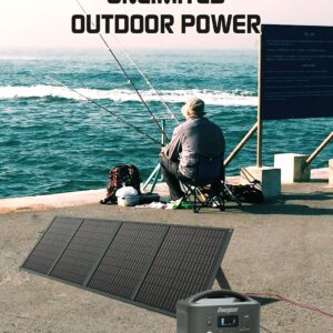 Energizer Portable Power Station 626 Watt-Hours with POWERWIN 110W Solar Panel for Outdoors Camping and Emergency Use, Solar Generator with 600-Watt (Peak 1000W) AC Outlet, 60-Watt PD Fast Charging