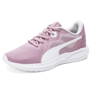 puma women's twitch runner sneaker, pale grape-rose gold, 7