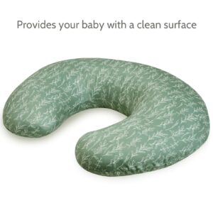 HNHUAMING Green Sage Nursing Pillow Cover, Breastfeeding Pillow Slipcover for Baby Girls/Boys, Soft Snug Fits On Newborn Feeding Pillow Case