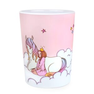 Kiz Designs Unicorn Children Dishes – Premium Melamine kids Dinnerware Set with Cup, Bowl, feeding Plate –Non-BPA and Dishwasher Safe – 3Pcs childs Dishware