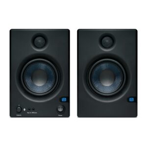 presonus eris e5 bt-5.25" near field studio monitors with bluetooth, 100w power, subwoofer output, plus balanced and unbalanced inputs