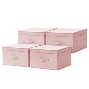 dormco tusk® jumbo storage box 4-pack - rose quartz