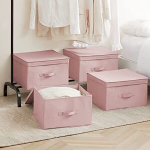 DormCo TUSK® Jumbo Storage Box 4-Pack - Rose Quartz