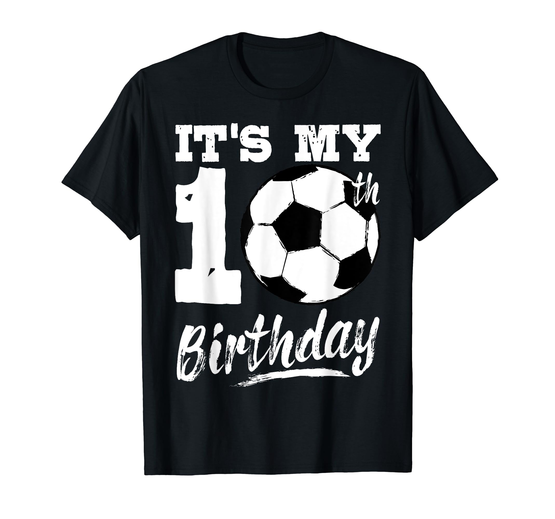 It's My 10th Birthday Soccer Player 10 Bday Party Team T-Shirt