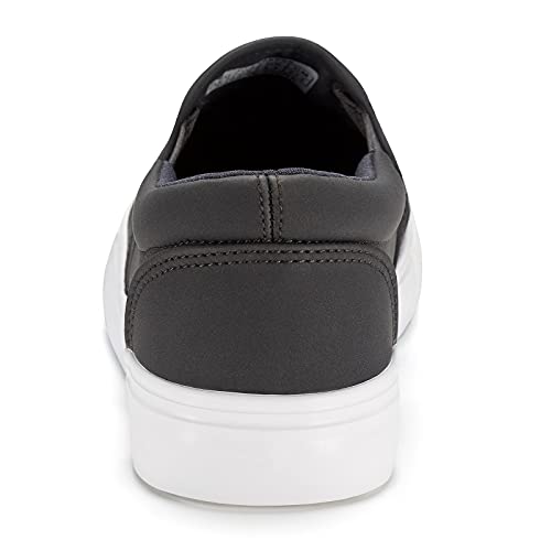 JENN ARDOR Slip On Shoes for Women Low Top Canvas Sneakers Flats Comfortable Walking Casual Shoes Black