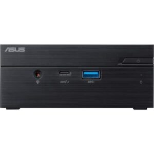 asus pn41 fanless minipc barebone with intel 11th gen quad core celeron n5100, support dual 4k, dual lan, wifi, bluetooth 5, hardware tpm, vesa mount