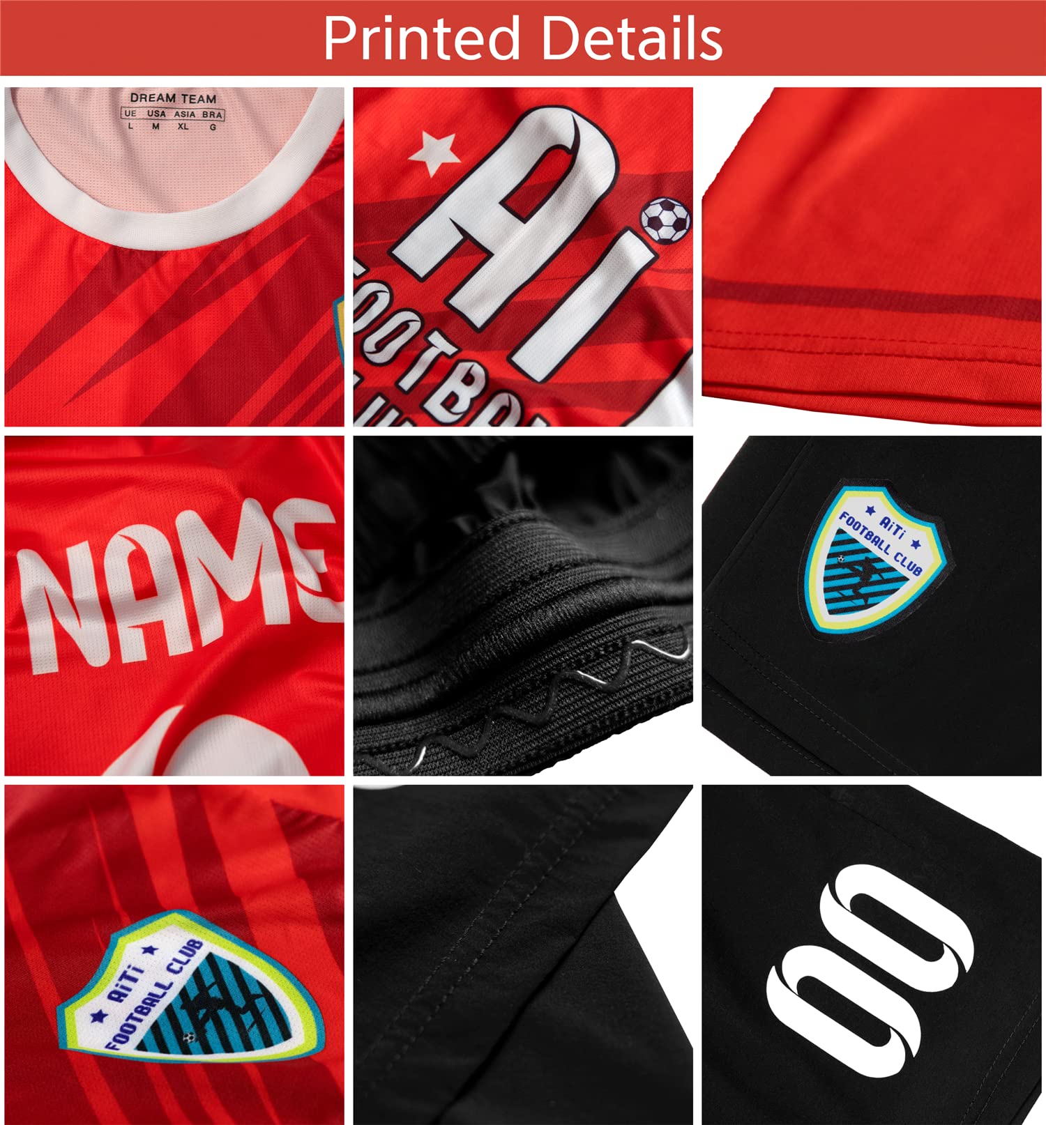 Custom Soccer Jersey Shorts for Men Women Kids Personalized Sportswear Printed Any Name Number