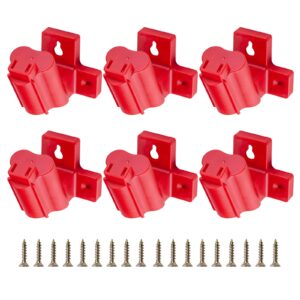 crtbelfy 6 packs tool holder mount for milwaukee m12 12v drill tool hanger power tool storage