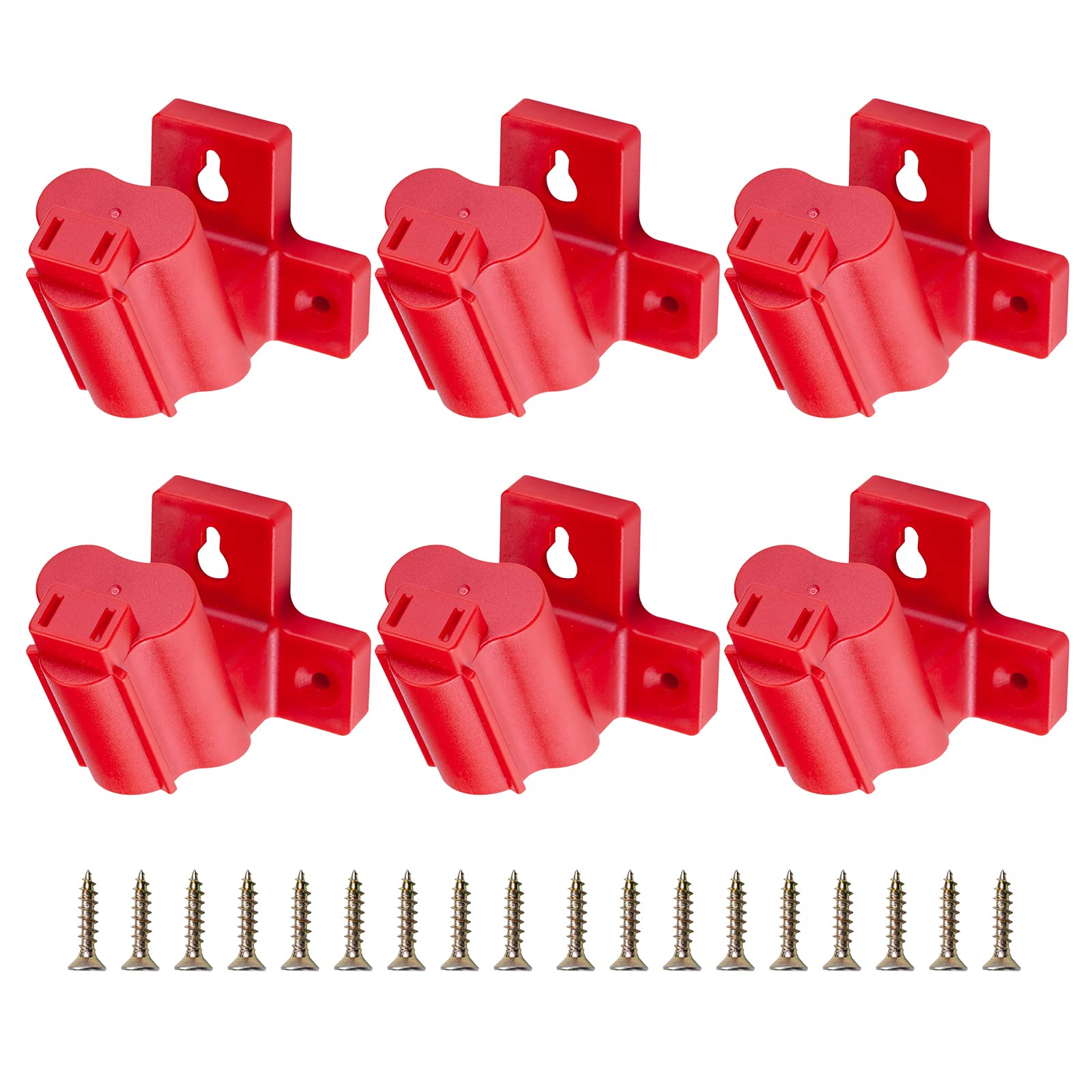 Crtbelfy 6 Packs Tool Holder Mount for Milwaukee M12 12V Drill Tool Hanger Power Tool Storage