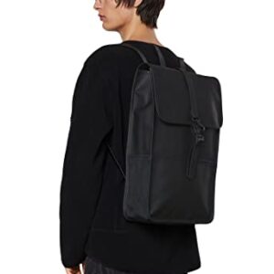 RAINS Backpack for Women and Men - Fits 15" Laptop - Water Resistant Rucksack - (Black, One Size)