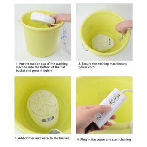 Portable Washing Machine, 120W Mini Washer Travel Clothes Underwear Washer for Compact Laundry(#1)