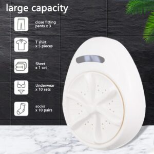 Portable Washing Machine, 120W Mini Washer Travel Clothes Underwear Washer for Compact Laundry(#1)