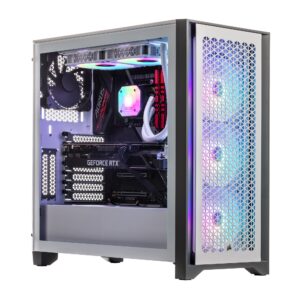 velztorm argentux gaming desktop pc (intel i7-11700k 8-core, 16gb ddr4, 1tb pcie ssd, geforce rtx 3080 10gb, 360mm aio, rgb fans, 750w psu, ac wifi, bt, win10home) velz0014