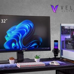 Velztorm Argentux Gaming Desktop PC (Intel i7-11700K 8-Core, 16GB DDR4, 1TB PCIe SSD, GeForce RTX 3080 10GB, 360mm AIO, RGB Fans, 750W PSU, AC WiFi, BT, Win10Home) VELZ0014