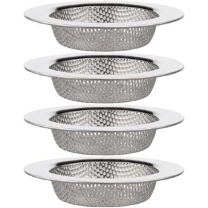 kitchen sink strainer, vweicyy sink drain strainer, 4.5" sink strainer for kitchen sink, dishwasher safe(4 pack)