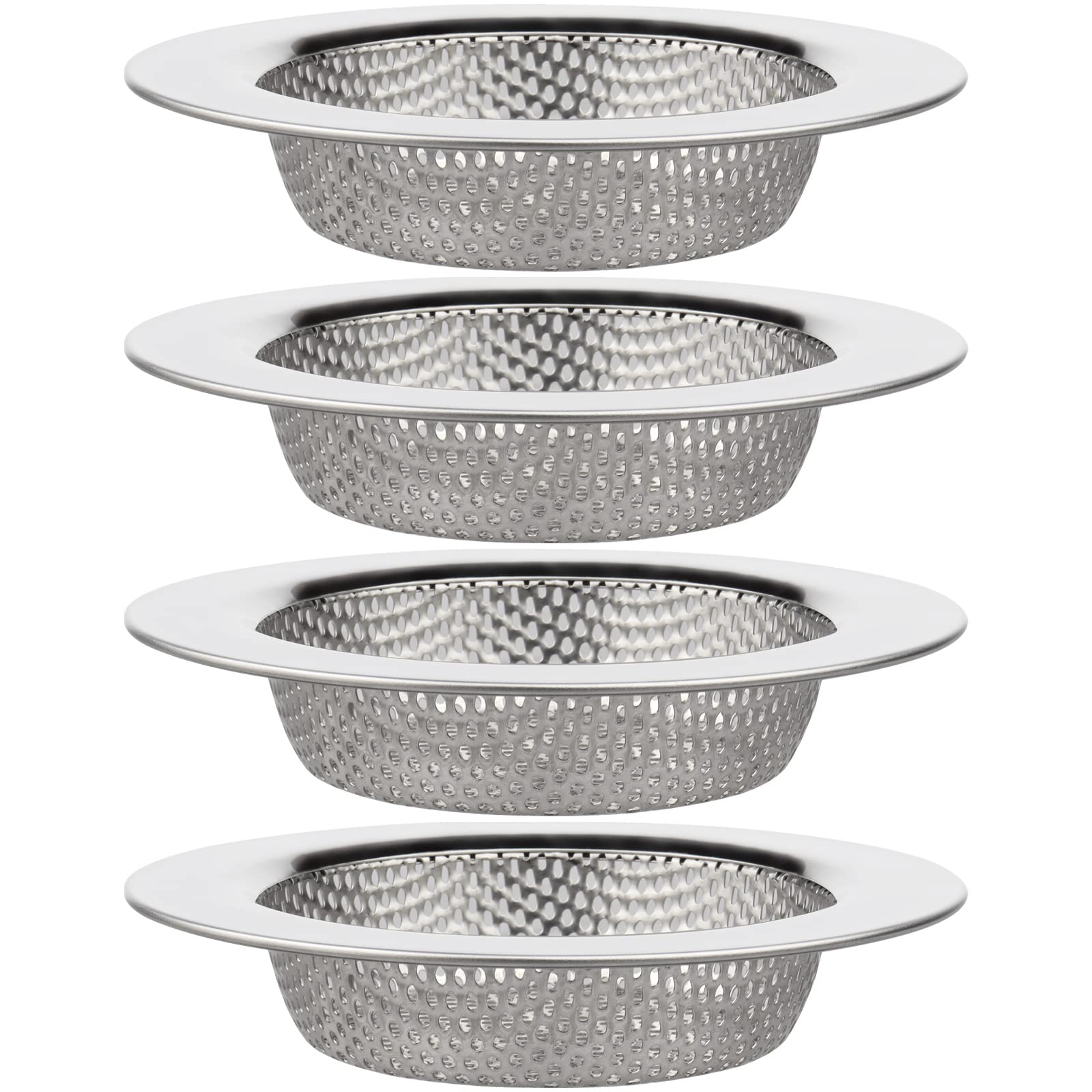 Kitchen Sink Strainer, VWEICYY Sink Drain Strainer, 4.5" Sink Strainer for Kitchen Sink, Dishwasher Safe(4 Pack)