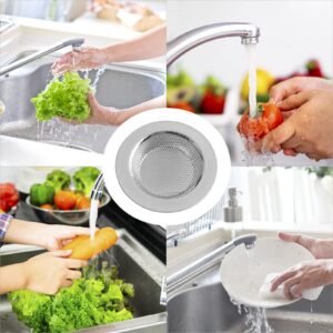 Kitchen Sink Strainer, VWEICYY Sink Drain Strainer, 4.5" Sink Strainer for Kitchen Sink, Dishwasher Safe(4 Pack)