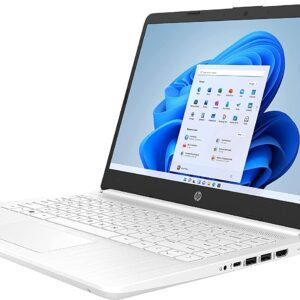 HP 2022 Newest Premium 14" Laptop| Intel Celeron N4020 8GB RAM 128GB(64GB SSD+ 64GB Card)| Webcam HDMI Wi-Fi| 1 Year MS 365| LIONEYE Bundle| White