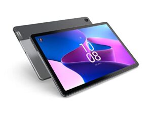 lenovo tab m10 plus (3rd gen) - 2022 - long battery life - 10" fhd - front & rear 8mp camera - 4gb memory - 128gb storage - android 12 or later (grey)