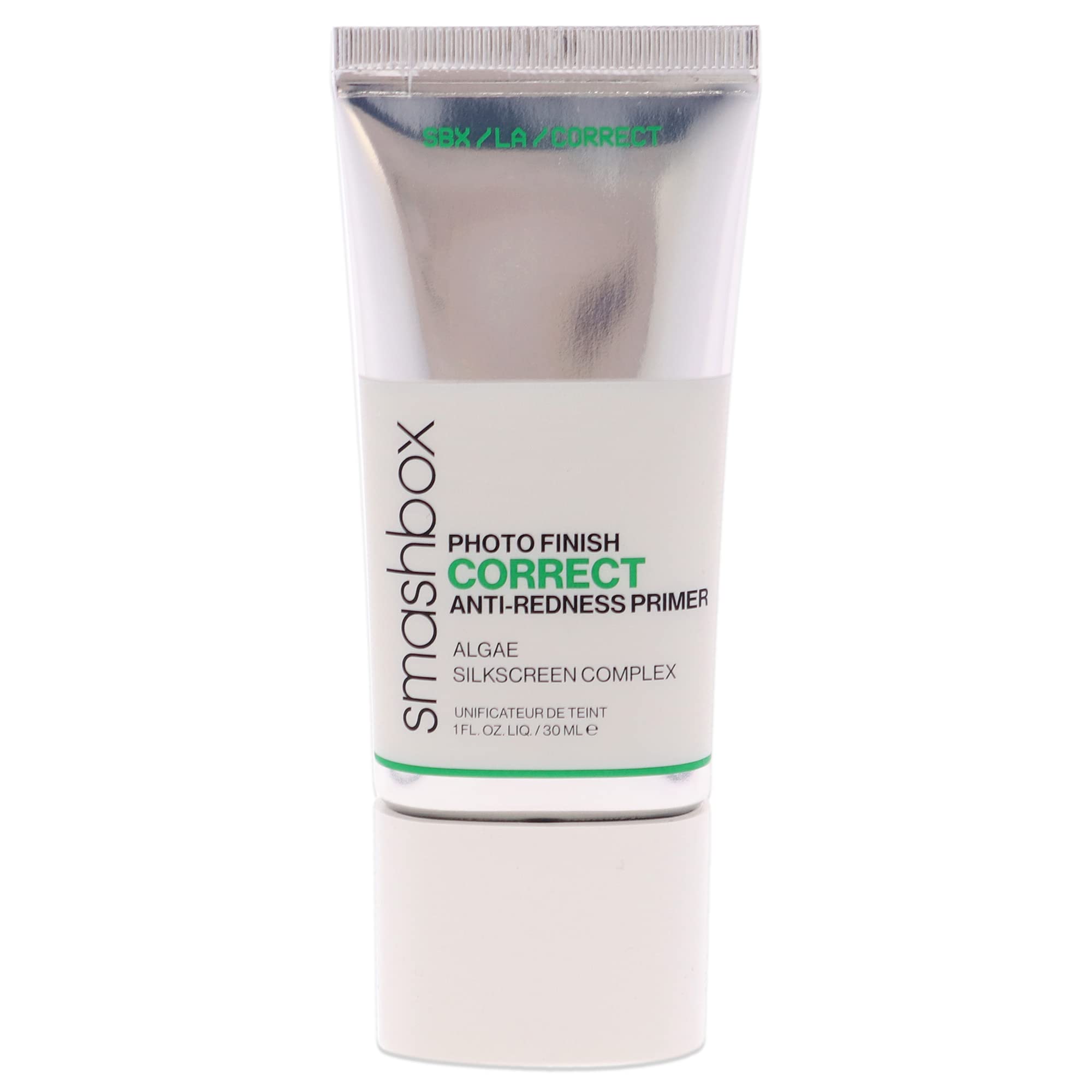 Photo Finish Correct Anti-Redness Makeup Primer - Reduce the Look of Redness and Calm Stressed Skin - Standard, 1.01 fl oz