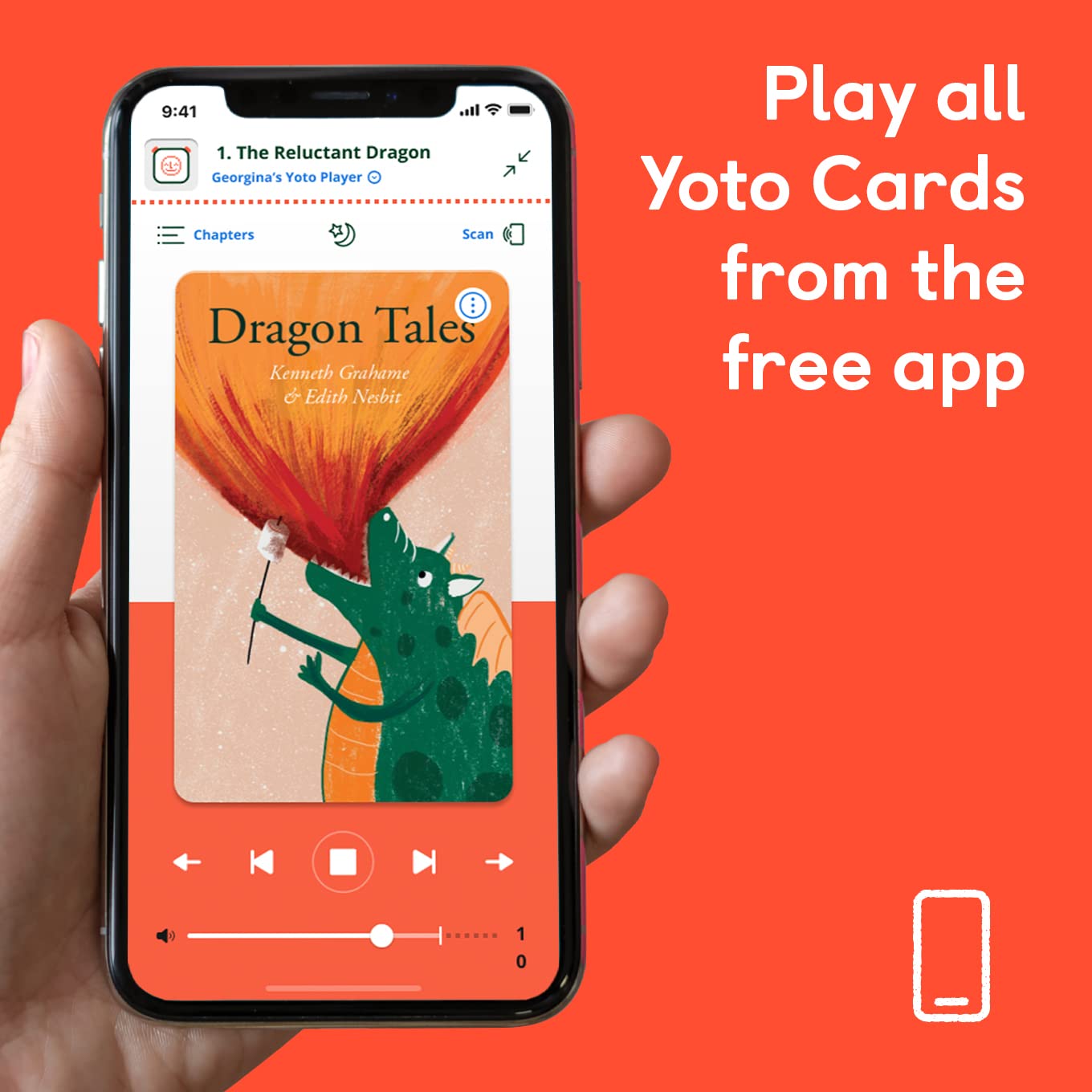 Yoto Dragon Tales by Kenneth Graham & Edith Nesbit – Kids Audiobook Story Card for Use Player & Mini Bluetooth Speaker, Fun Daytime & Bedtime Stories, Educational Gift for Children Ages 5+